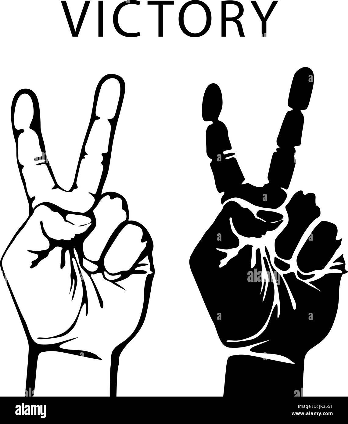 Victorious youth Stock Vector Images - Alamy