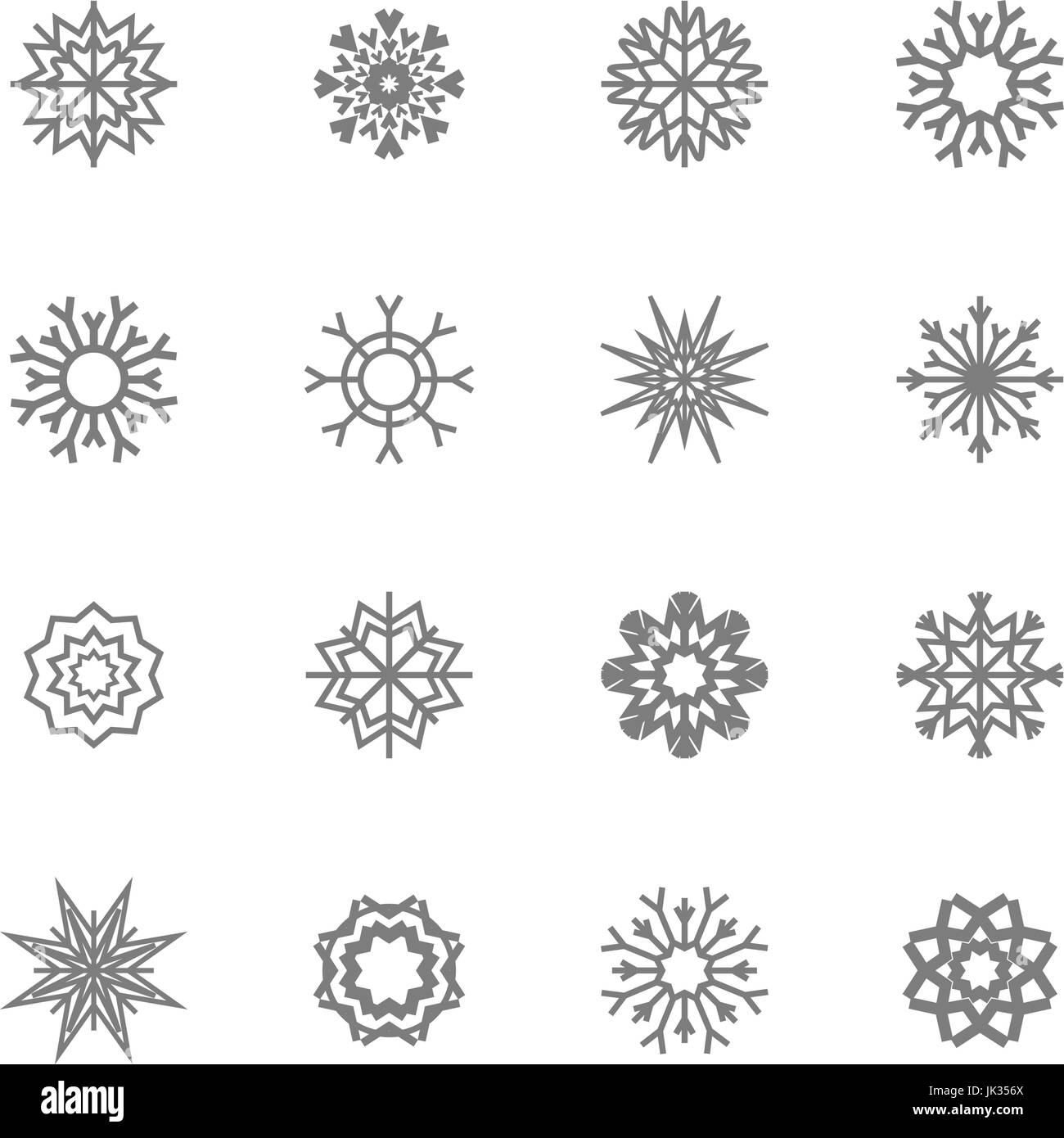 snow flake icon winter symbol season design isolated christmas ...