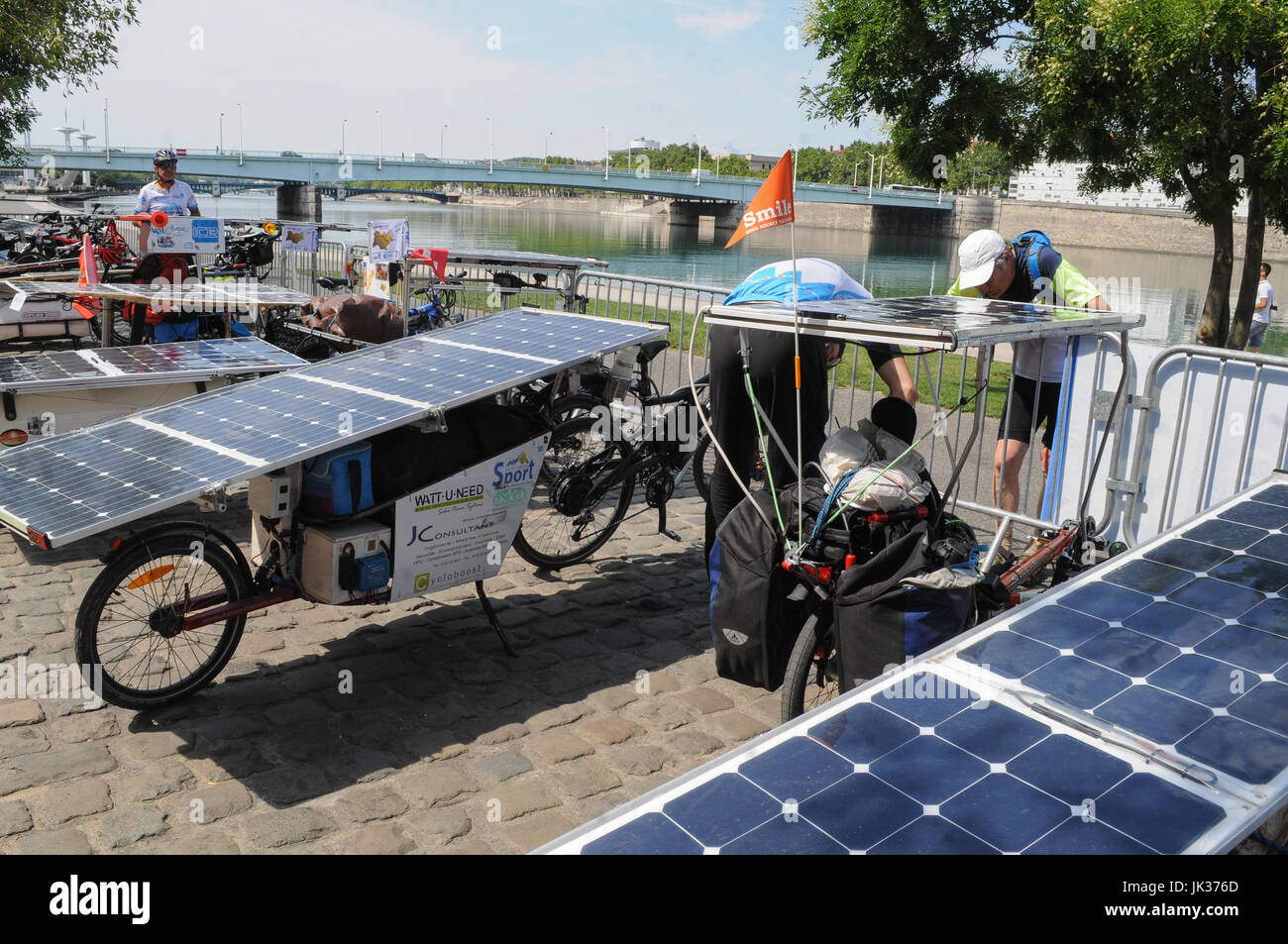 The Sun Trip Tour arrives in Lyon (France Stock Photo - Alamy