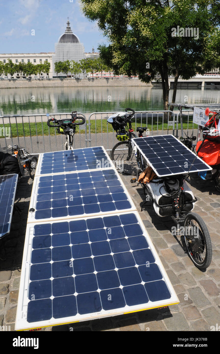 The Sun Trip Tour arrives in Lyon (France Stock Photo - Alamy