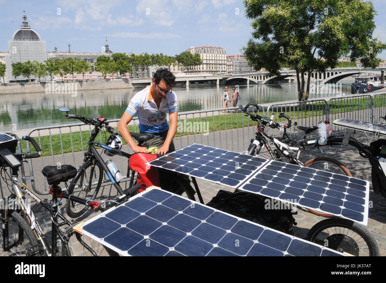 The Sun Trip Tour arrives in Lyon (France Stock Photo - Alamy