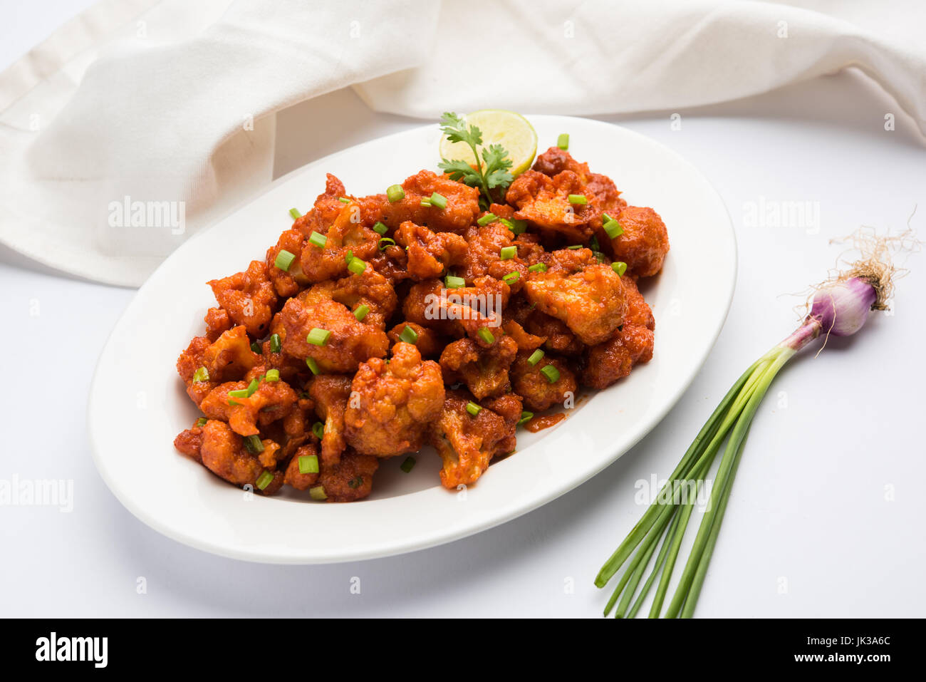 Gobi Manchurian dry - Popular street food of India made of cauliflower ...
