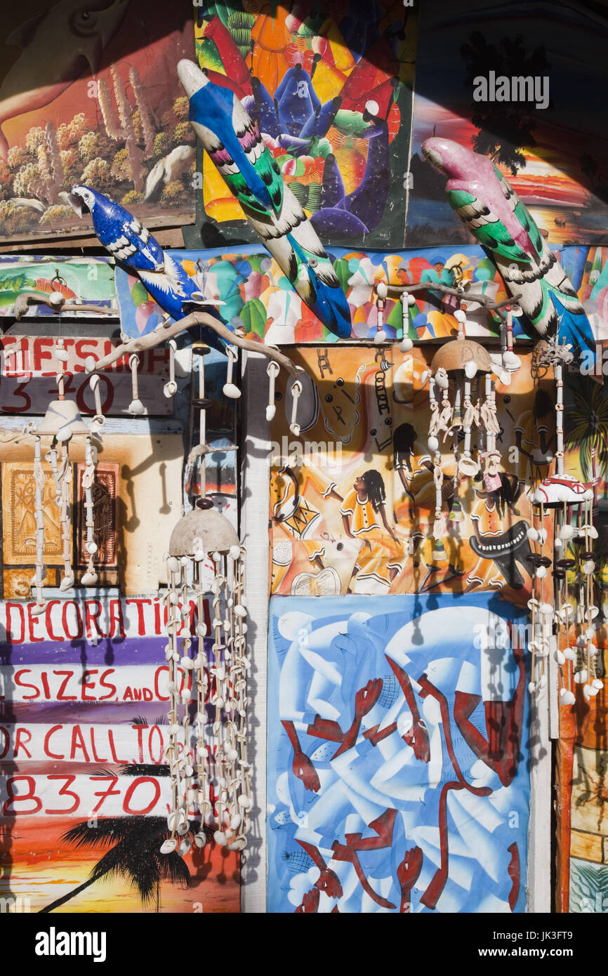 Dominican Republic, North Coast, Cabrera, colorful beach shack Stock ...