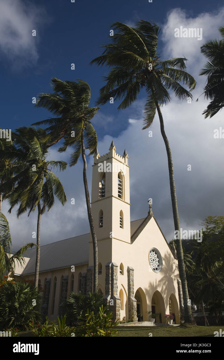 Seychelles, Mahe Island, Bel Ombre, town church Stock Photo - Alamy