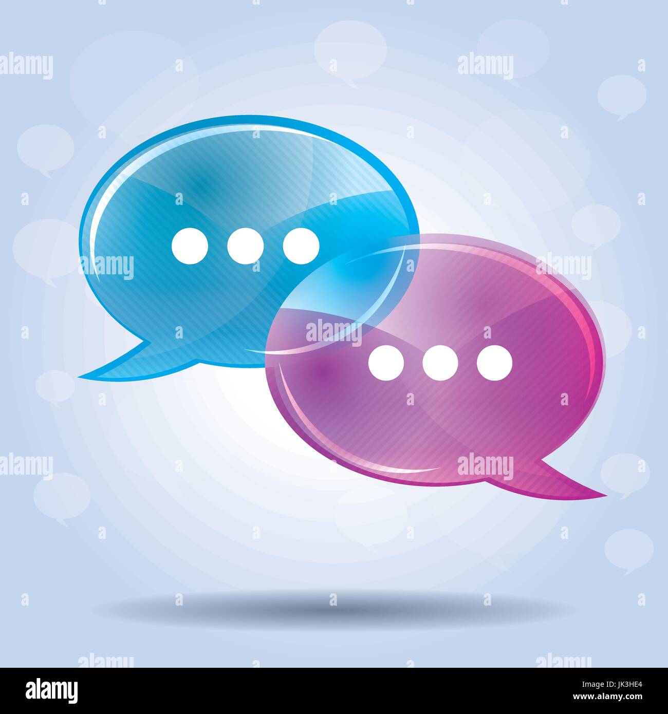 speech bubble for comunication in illustration vector Stock Vector ...