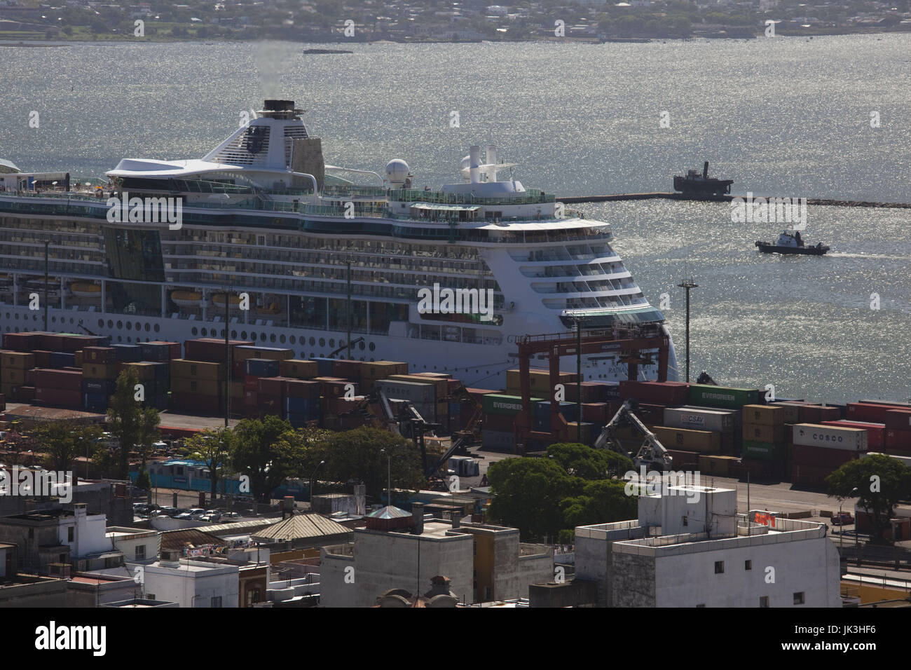 Uruguay, Montevideo, overview of Montevideo port Stock Photo - Alamy