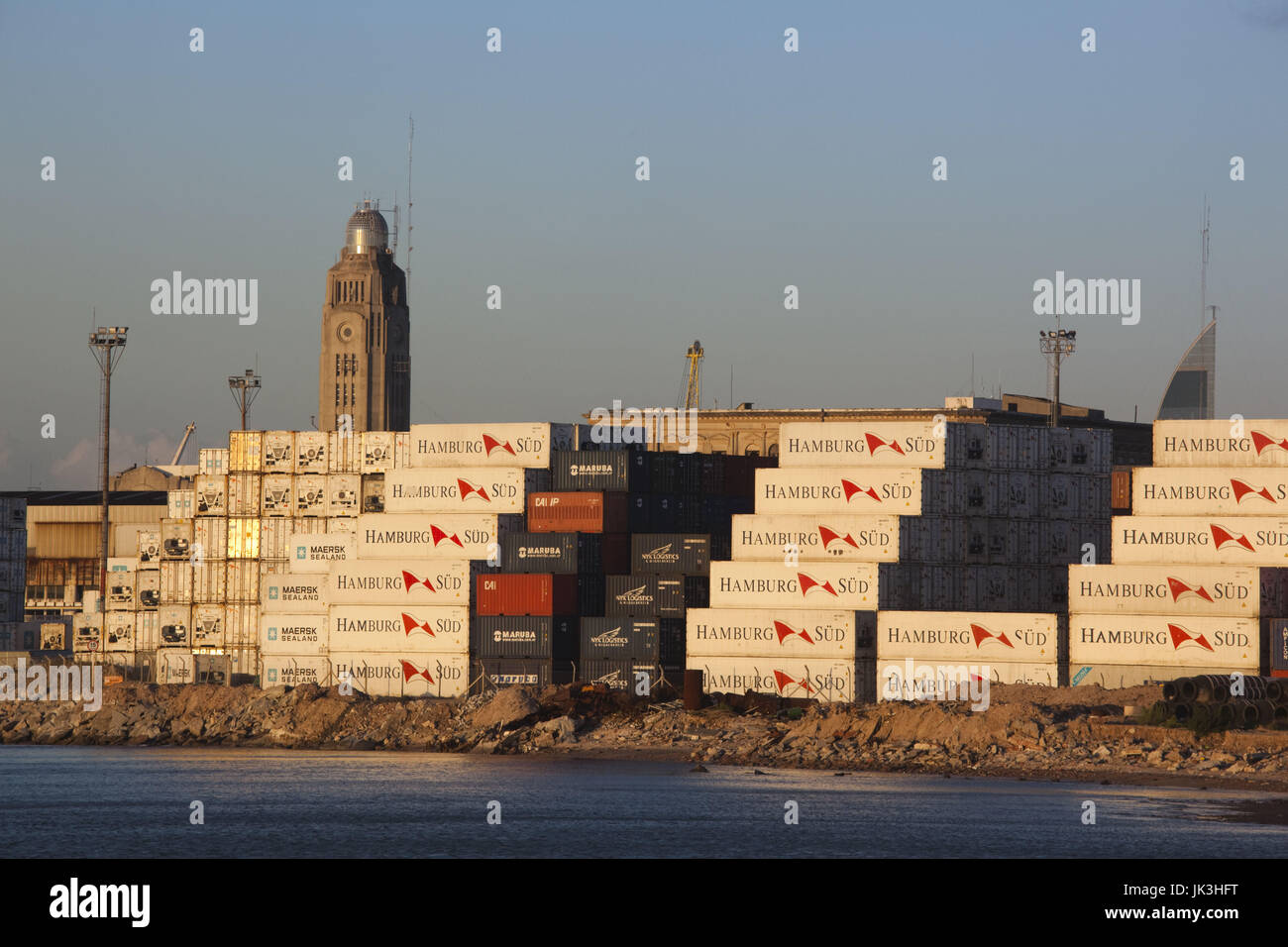 Montevideo container cargo port hi-res stock photography and images - Alamy