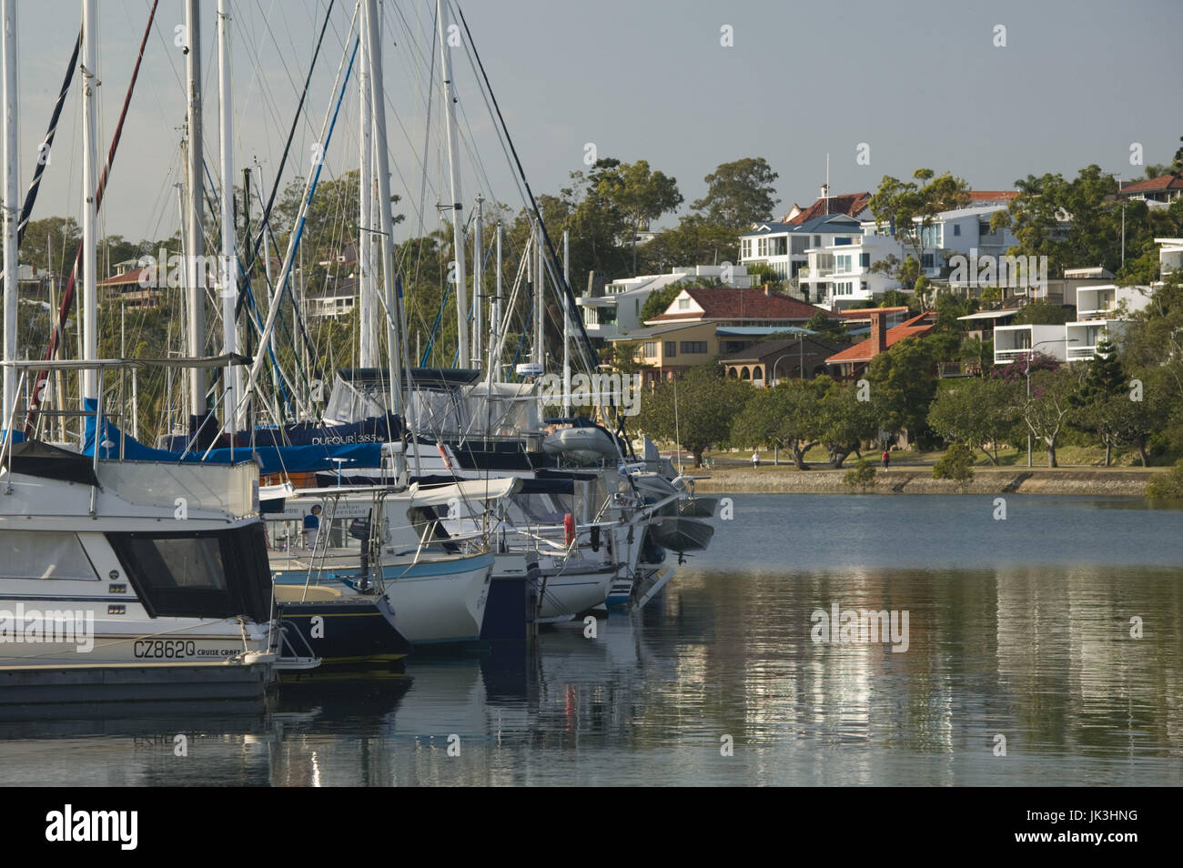 Australia, Queensland, Manly, Manly Boat Harbour Home of the Royal ...