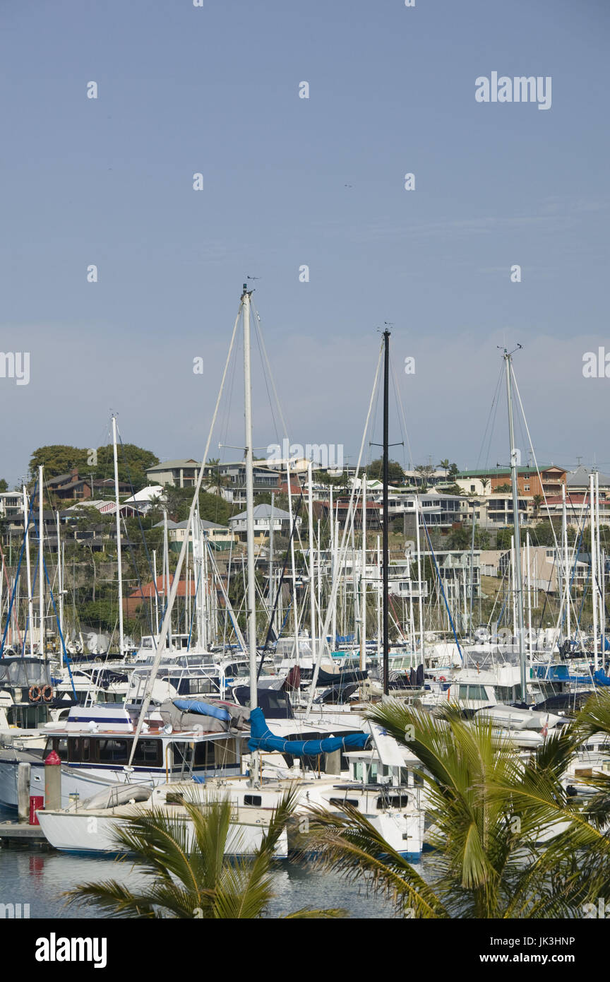 Australia, Queensland, Manly, Manly Boat Harbour Home of the Royal ...