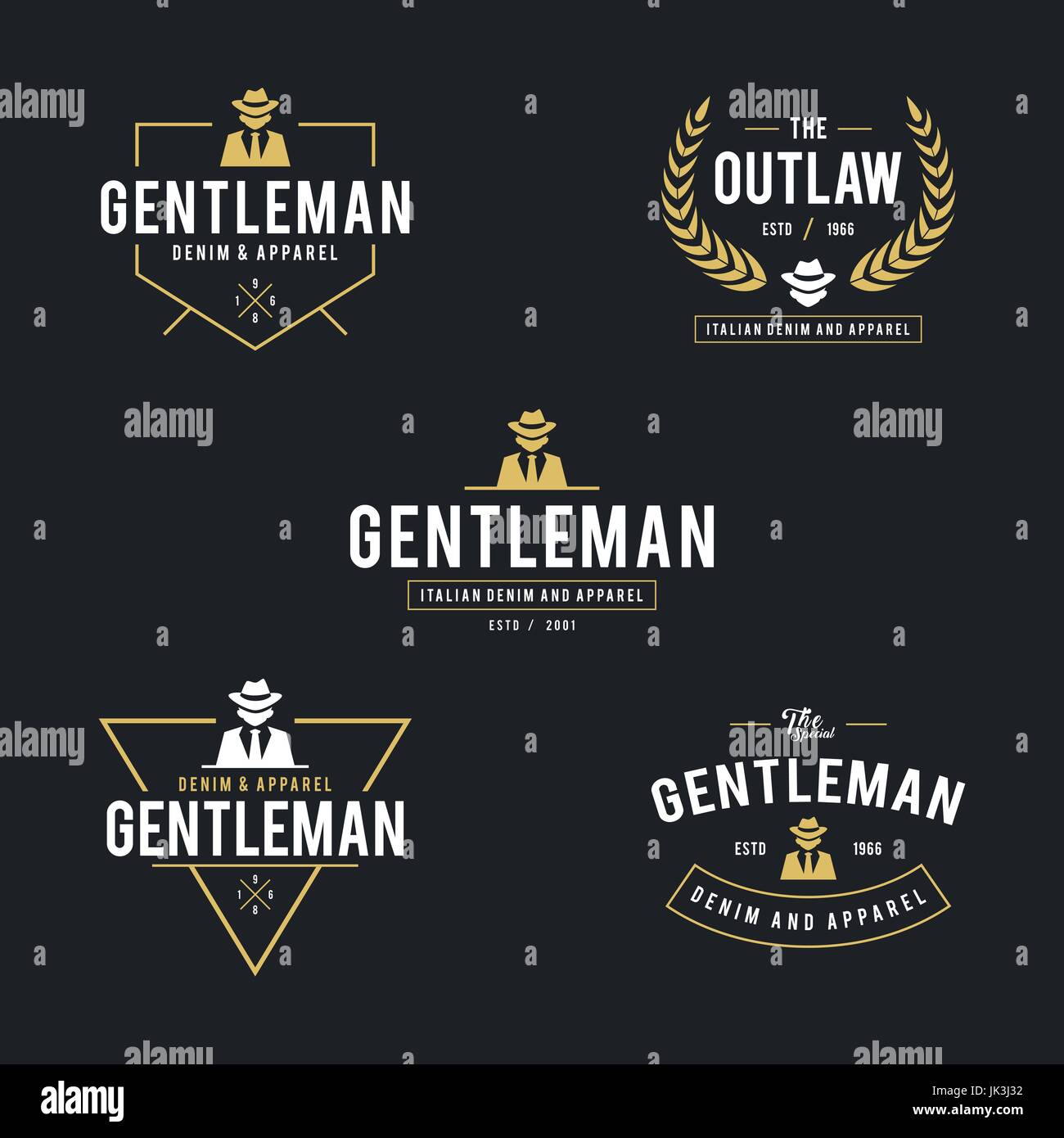 Male vintage suit Stock Vector Images - Alamy