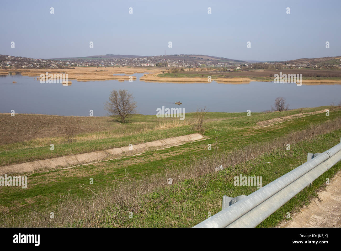 Landscape with beautiful view of the lake Stock Photo - Alamy