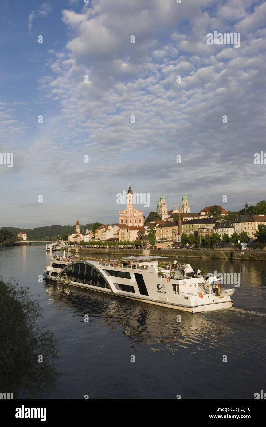 Germany, Bavaria, Passau, Cruise ship on Danube River Stock Photo - Alamy