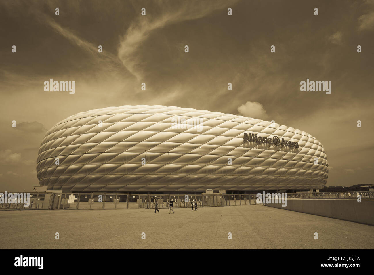 Germany, Bavaria, Munich, Allianz Arena Football Stadium Stock Photo ...