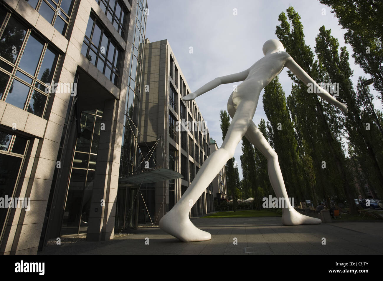 Germany, Bavaria, Munich, Schwabing, Walking Man Statue Stock Photo - Alamy