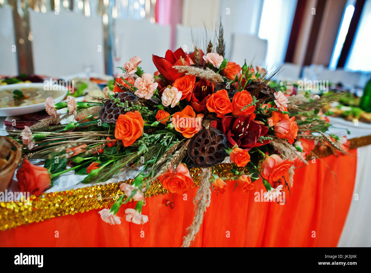 Amazingly-looking delicious dishes on wedding banquet Stock Photo - Alamy