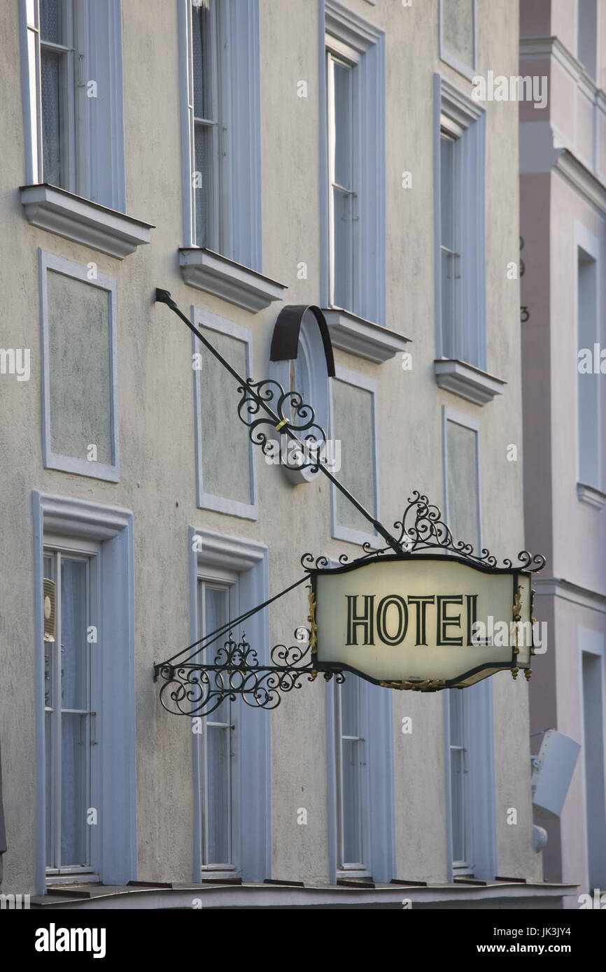 Germany, Bavaria, Bad Tölz, Hotel sign Stock Photo - Alamy