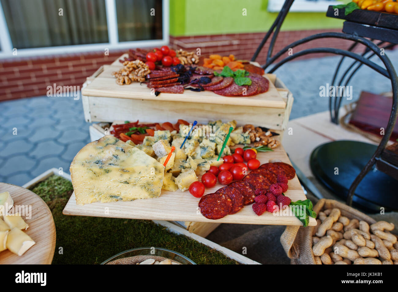 Amazingly-looking delicious dishes on wedding banquet Stock Photo - Alamy