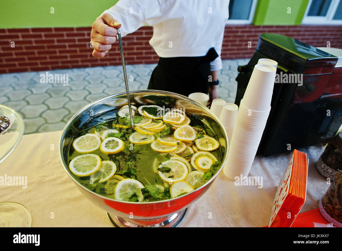 Amazingly-looking delicious dishes on wedding banquet Stock Photo - Alamy