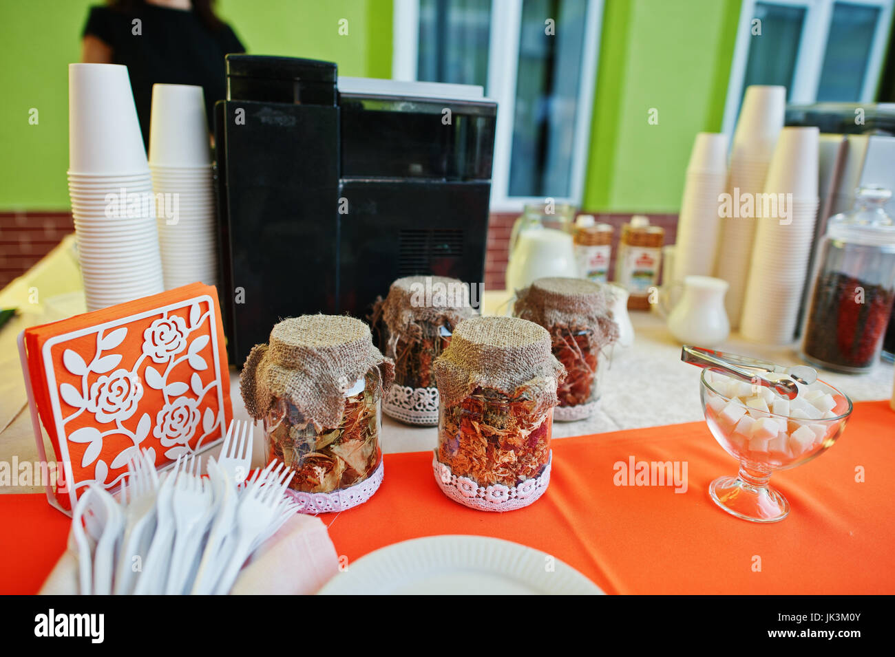 Amazingly-looking delicious dishes on wedding banquet Stock Photo - Alamy