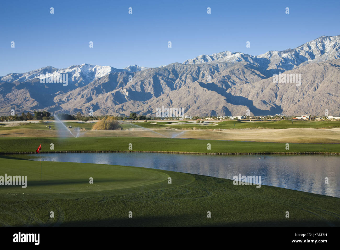 USA, California, Palm Springs, Desert Princess Golf Course and ...