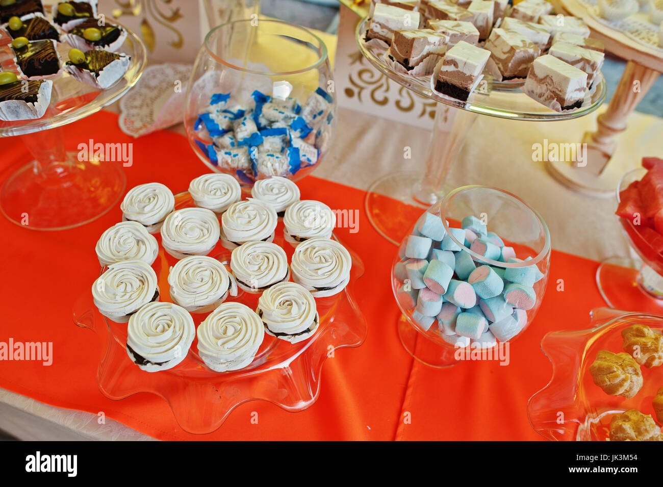 Amazingly-looking delicious dishes on wedding banquet Stock Photo - Alamy