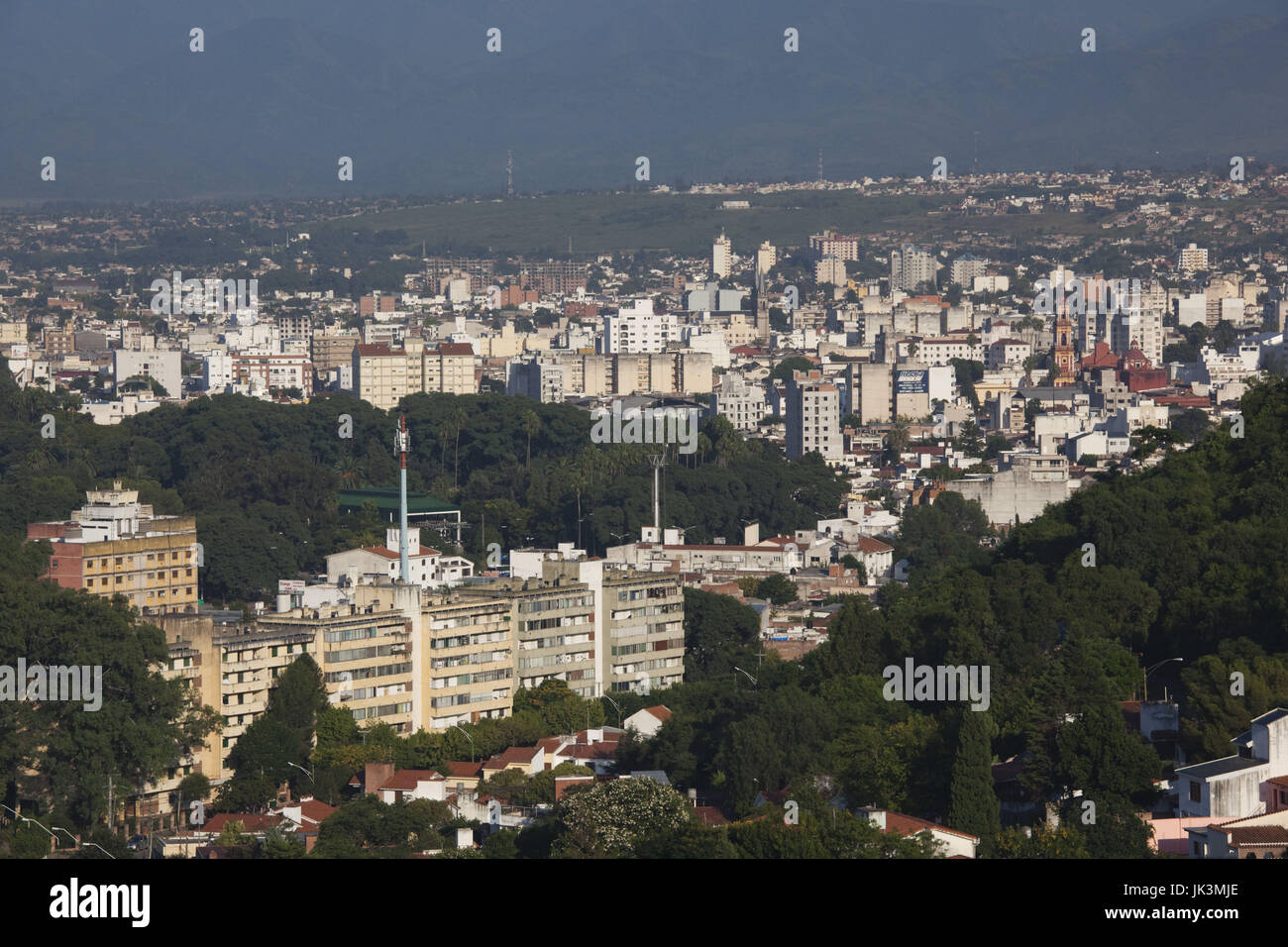 Argentina, Salta Province, Salta, view from the east, morning Stock ...