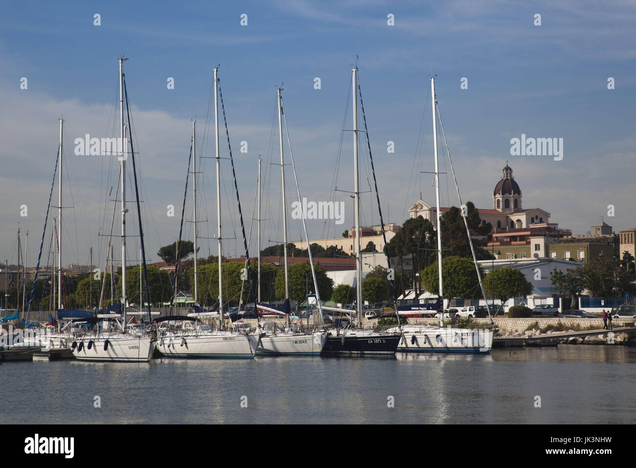 Italy, Sardinia, Cagliari, yacht marina Stock Photo - Alamy