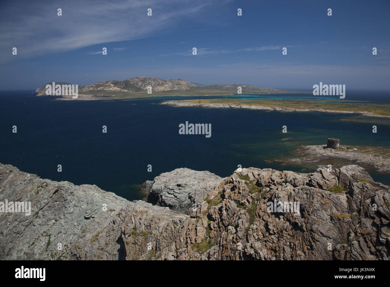 Italy, Sardinia, North Western Sardinia, Capo del Falcone, headlands ...
