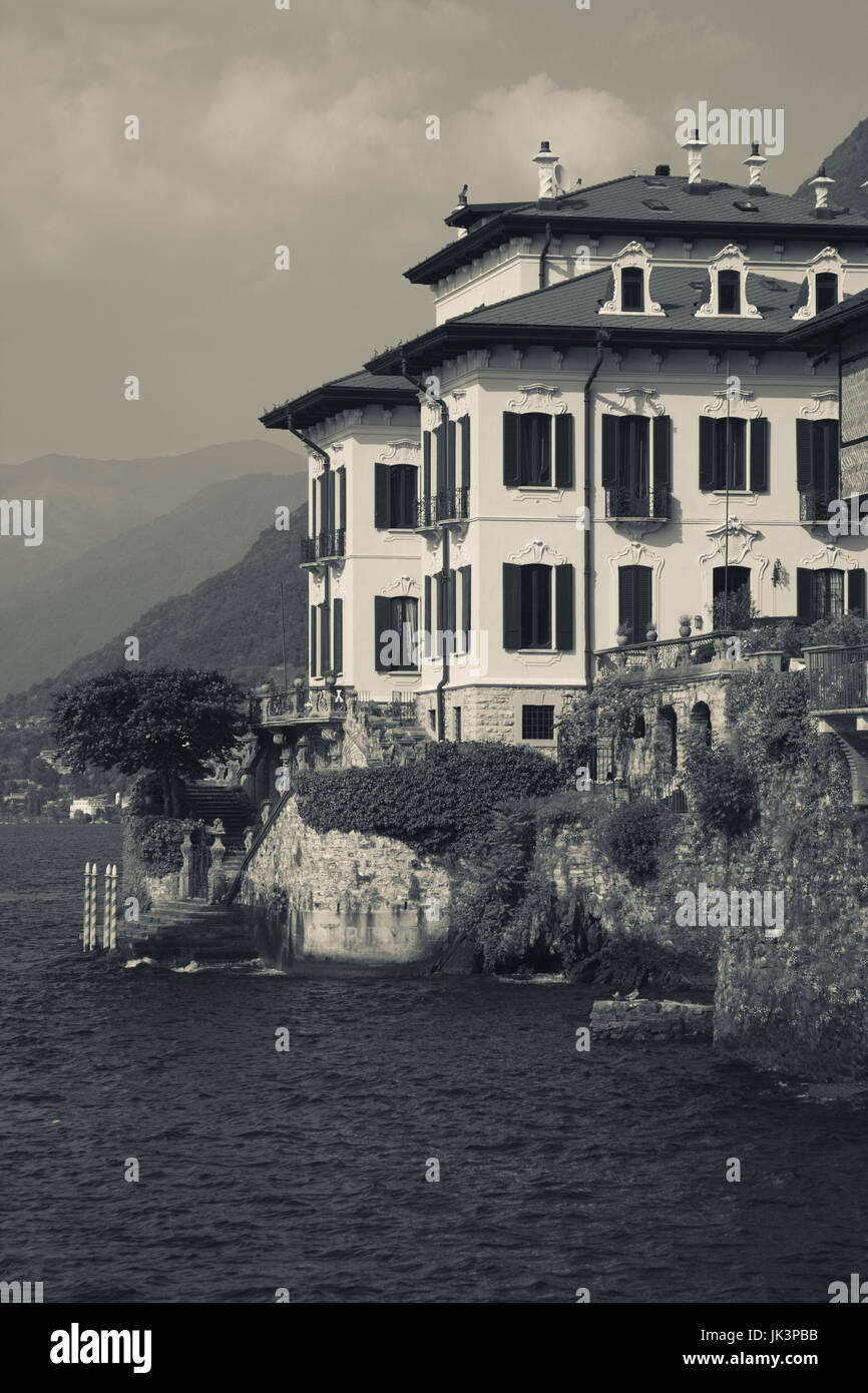 Italy, Lombardy, Lakes Region, Lake Como, Como, villa on the Viale Geno ...