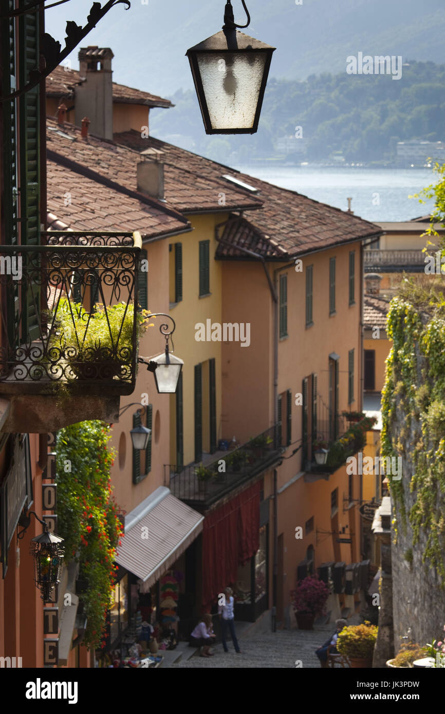 Italy, Lombardy, Lakes Region, Lake Como, Bellagio, Salita Serbelloni ...