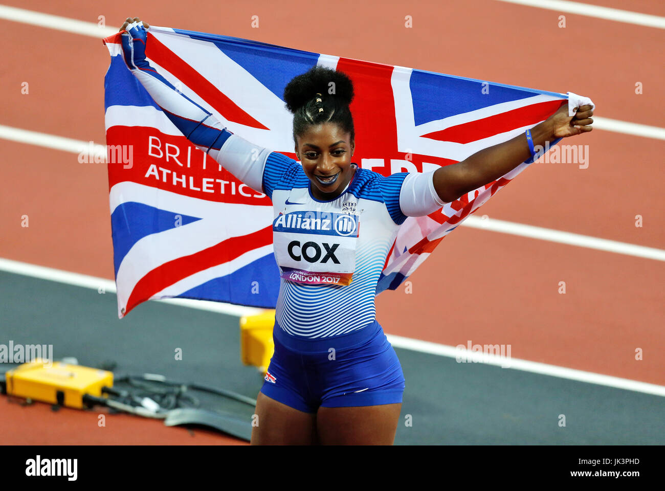 Great Britain's Kadeena Cox after winning the Women's 400m T38 Final ...