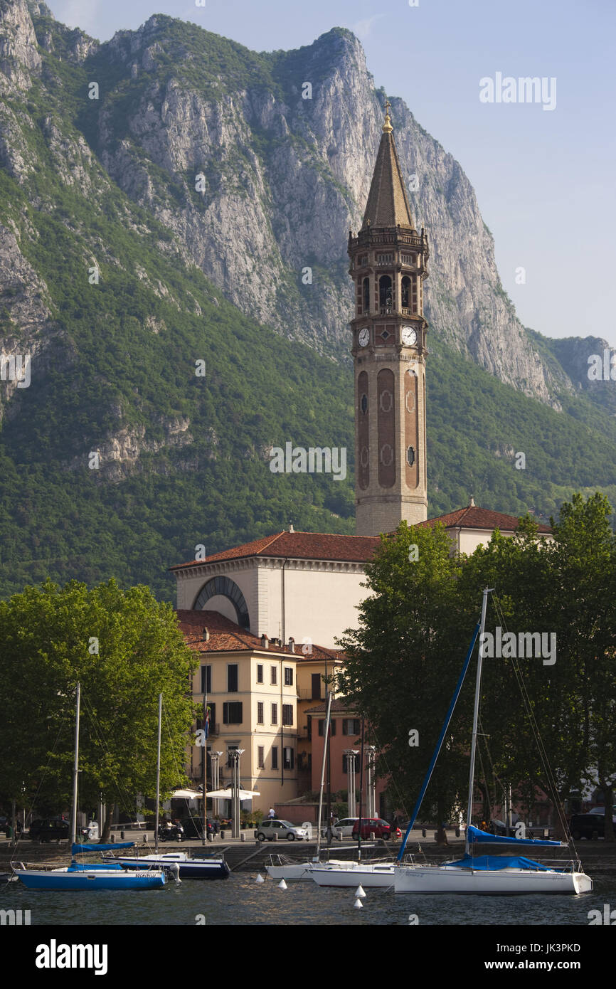Italy, Lombardy, Lakes Region, Lake Como-Lake Lecco, Lecco, Basilica ...