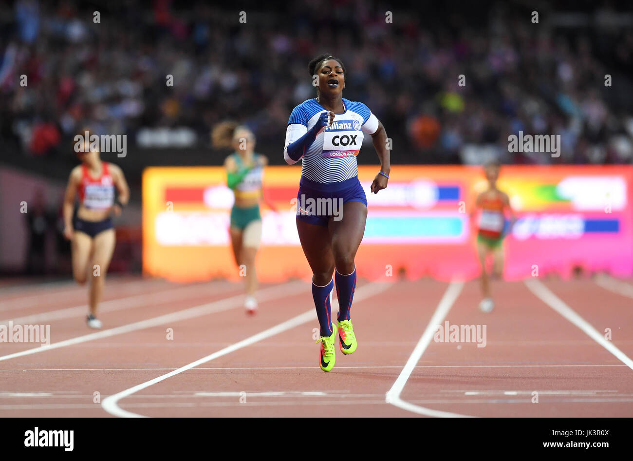 Great Britain's Kadeena Cox in action in the Women's 400m T38 Final ...