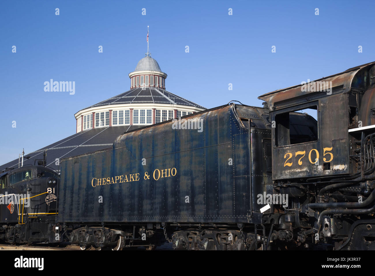 USA, Maryland, Baltimore, Baltimore and Ohio, B&O, Railroad Museum, old ...