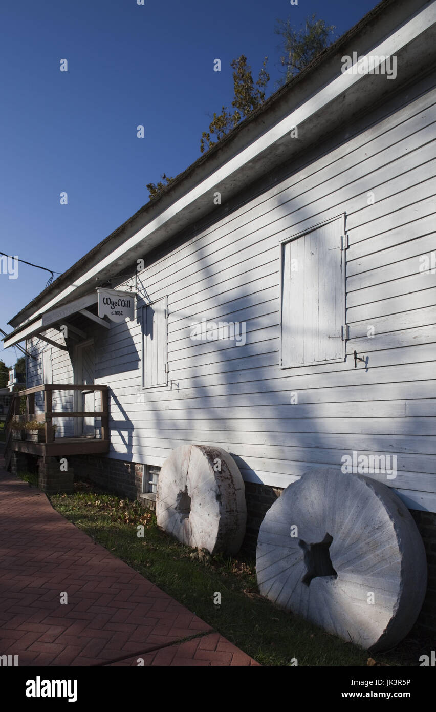 USA, Maryland, Eastern Shore of Chesapeake Bay, Wye Mills, historic Wye ...