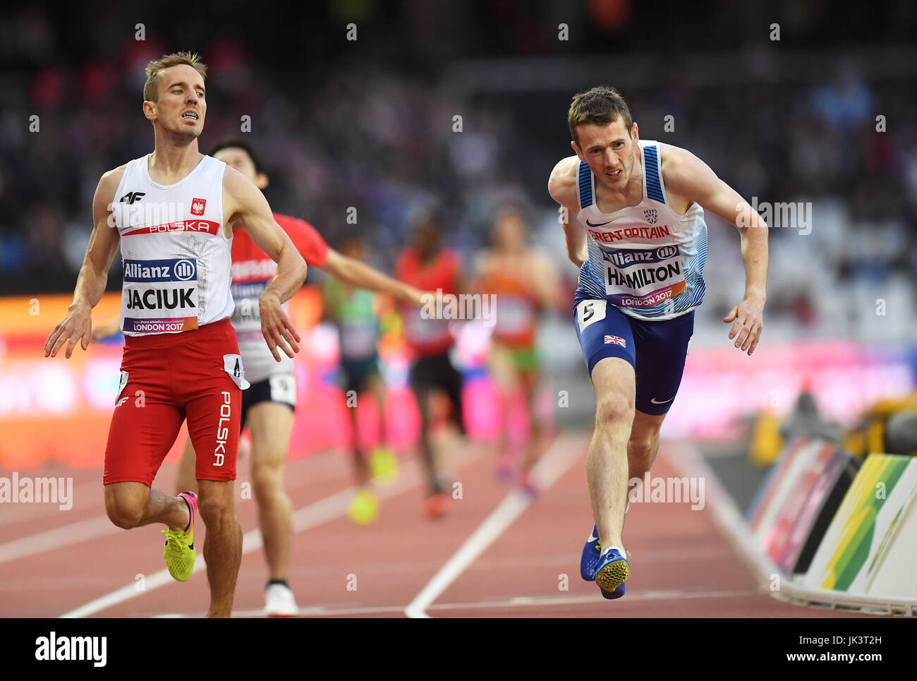 Great Britain's James Hamilton (right) finishing third in the Men's ...