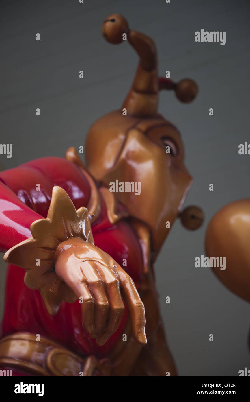 USA, Alabama, Mobile, Mardi Gras Museum of Mobile, exterior, jester ...