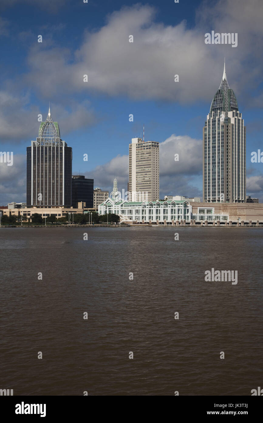USA, Alabama, Mobile, skyline from the Mobile River Stock Photo - Alamy