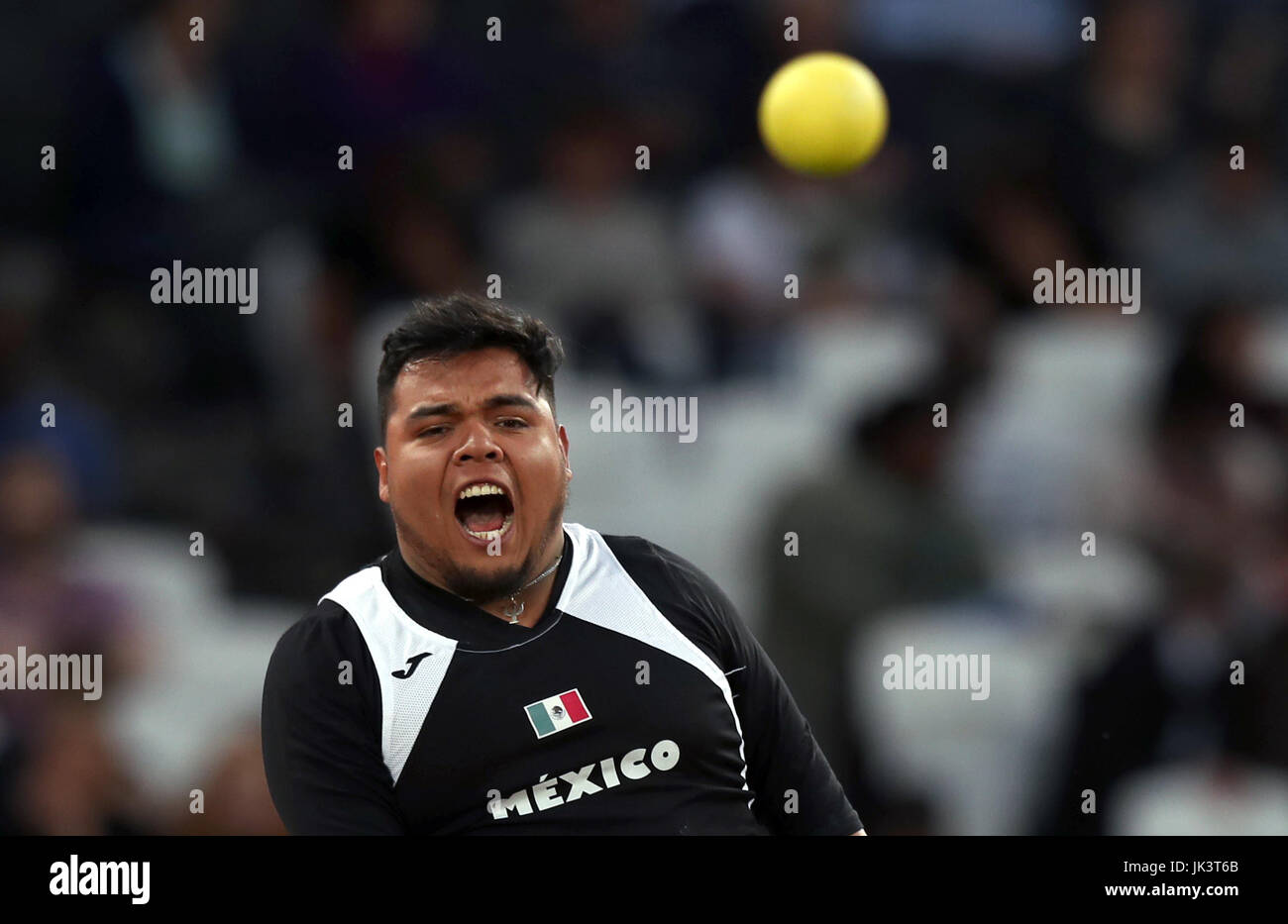 Mexico's Erick Monroy Ortiz competes in the Men's Shot Put F53 Final ...