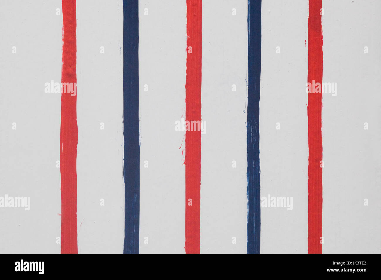 roughly painted red and blue lines on white background Stock Photo - Alamy