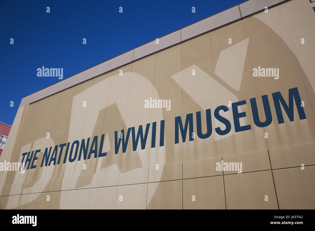 USA, Louisiana, New Orleans, National World War Two Museum, exterior ...