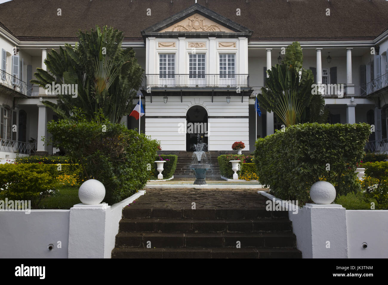 France, Reunion Island, St-Denis, Prefecture building, exterior Stock ...