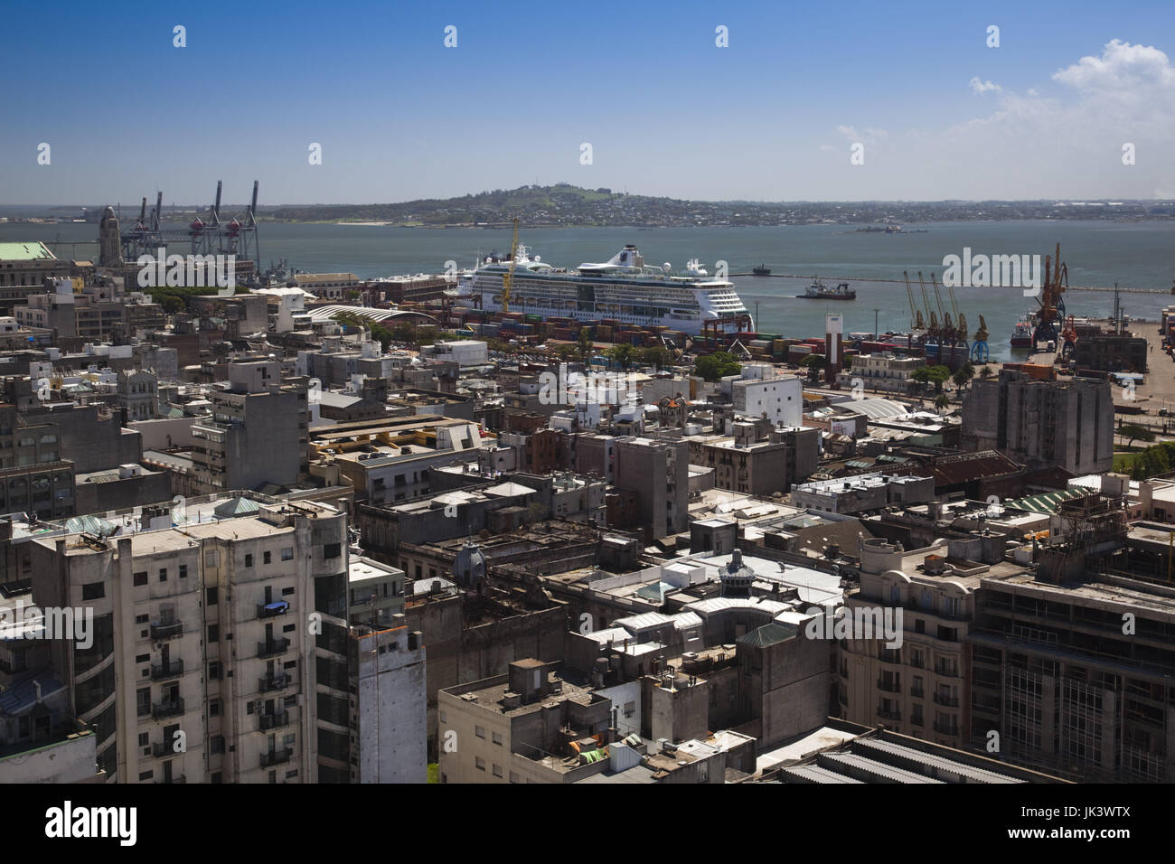 Uruguay, Montevideo, overview of Montevideo port Stock Photo - Alamy
