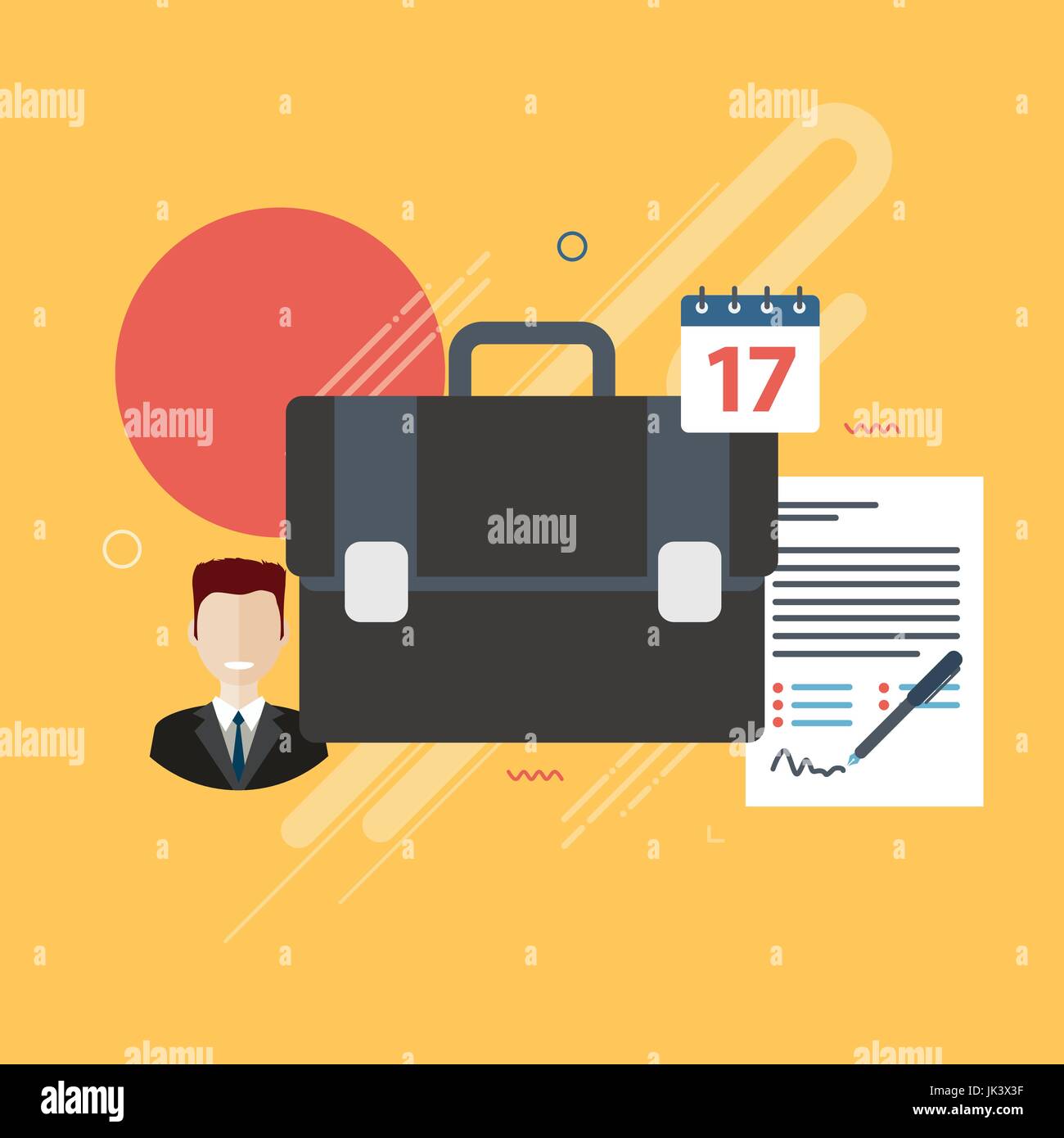 Documents and signature vector illustration hi-res stock photography ...