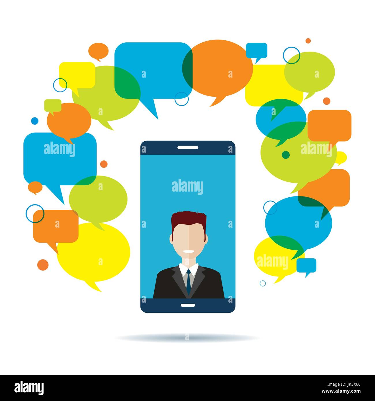 Text message on screen call me Stock Vector Images - Alamy