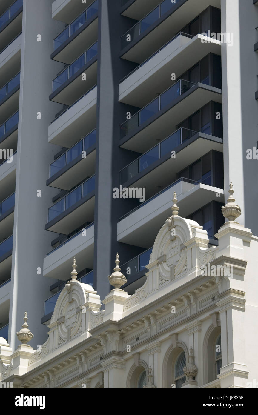 Australia, Queensland, Brisbane, Old and new architecture on Queen ...