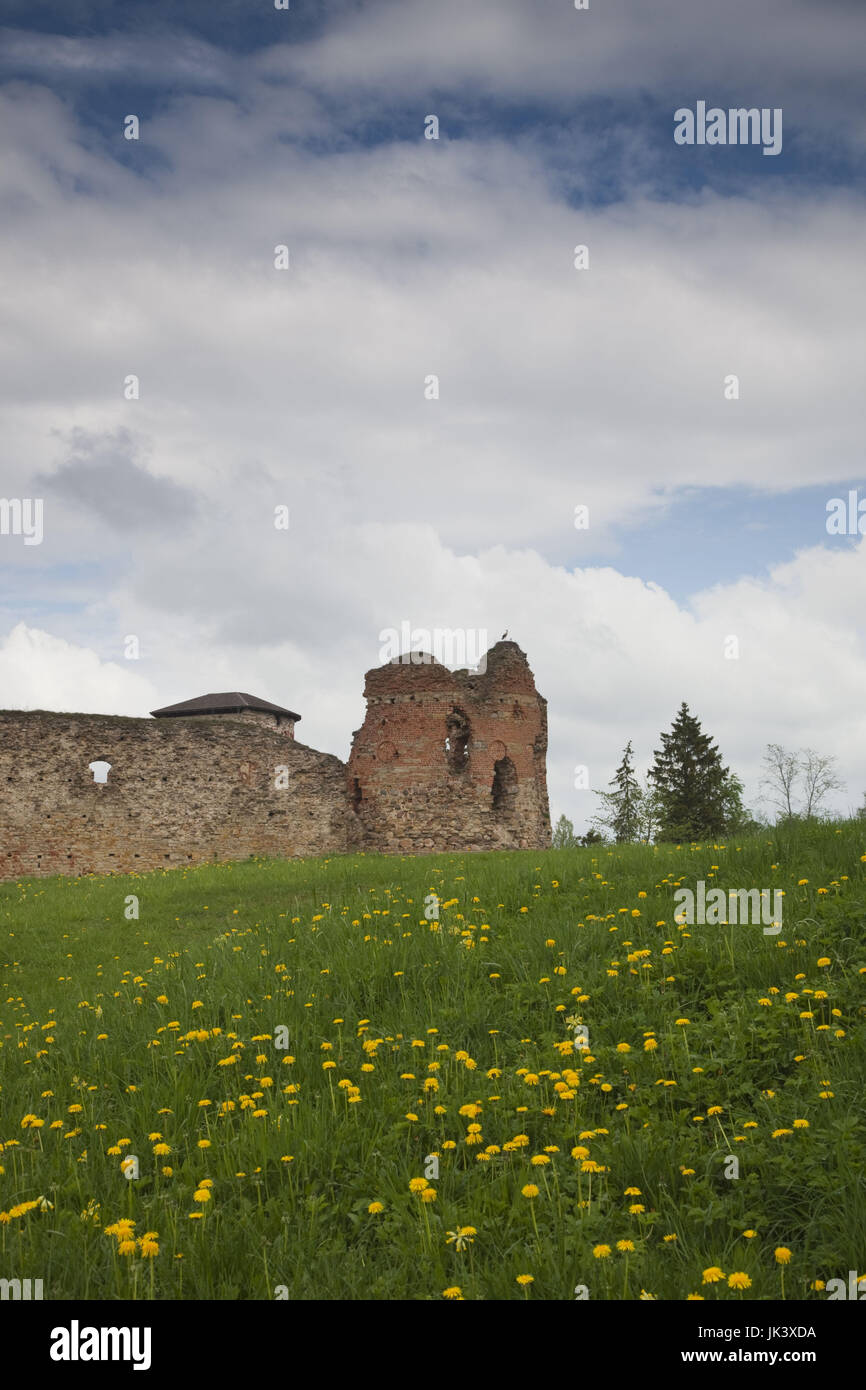 Estonia, Southeastern Estonia, Vana-Vastseliina, Vastseliina Castle ...