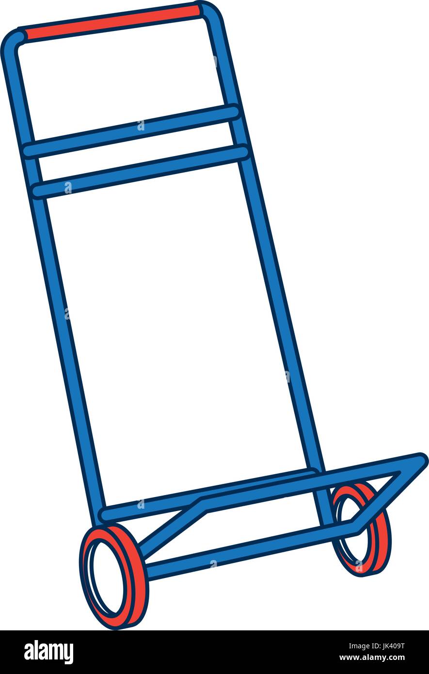 hand cart cargo transportation delivery equipment Stock Vector Image ...