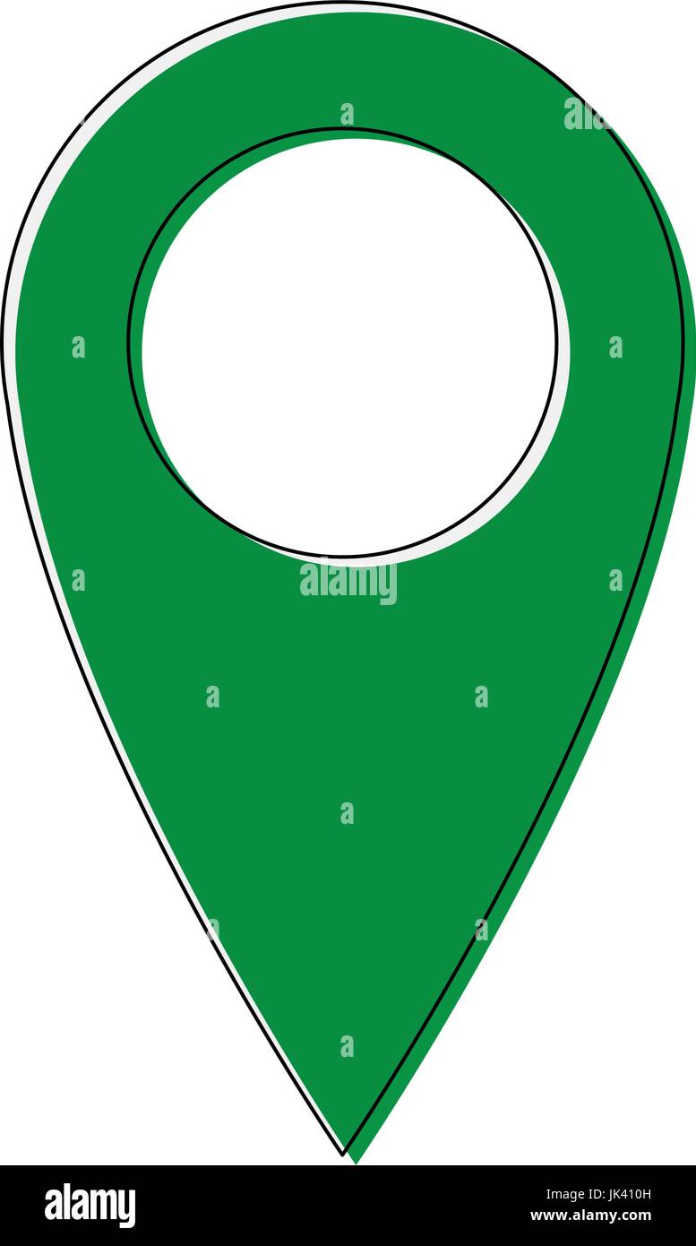 pointer map location navigation gps icon Stock Vector Image & Art - Alamy