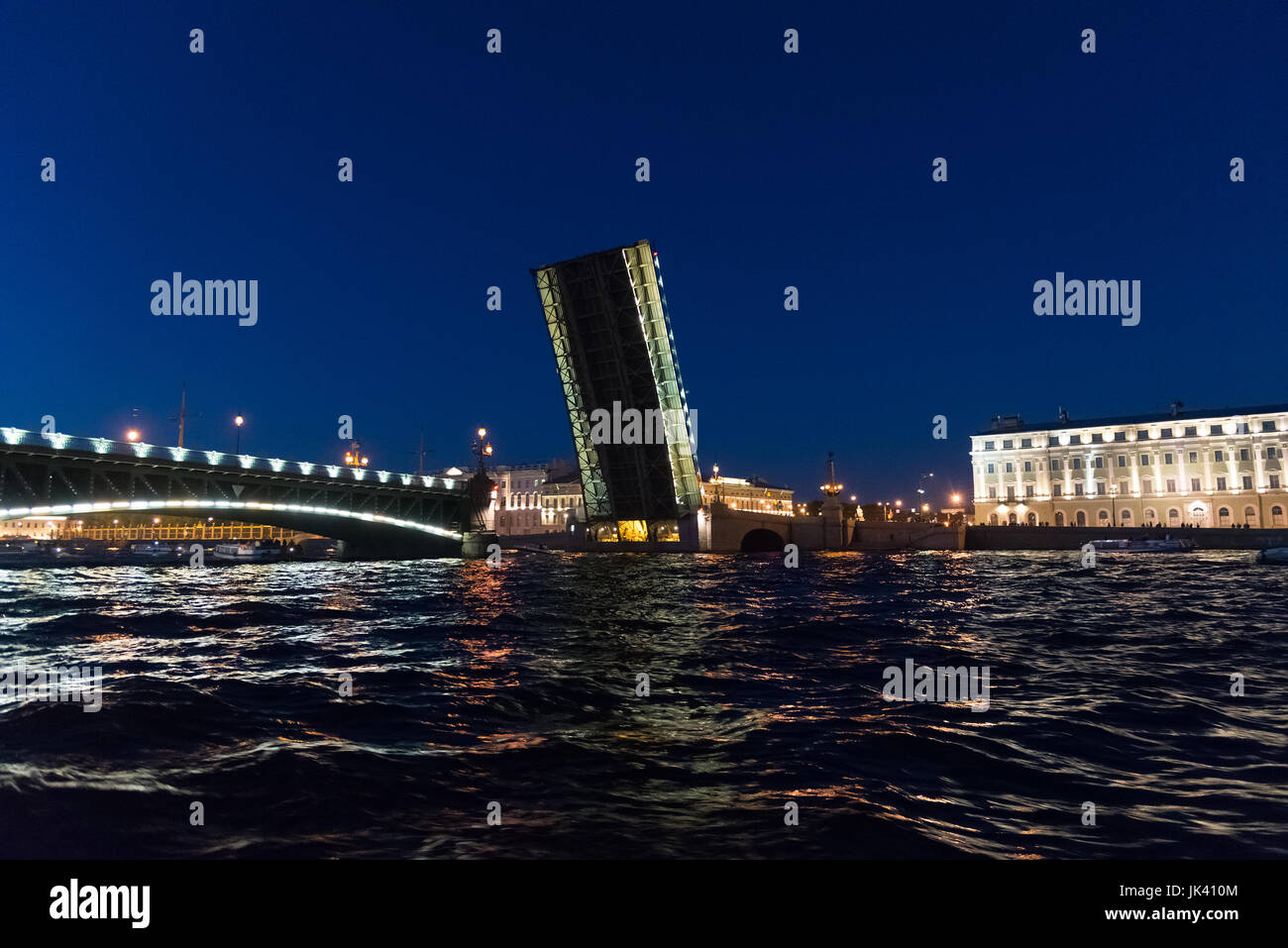 Trinity Bridge in St. Petersburg, Russia Stock Photo - Alamy